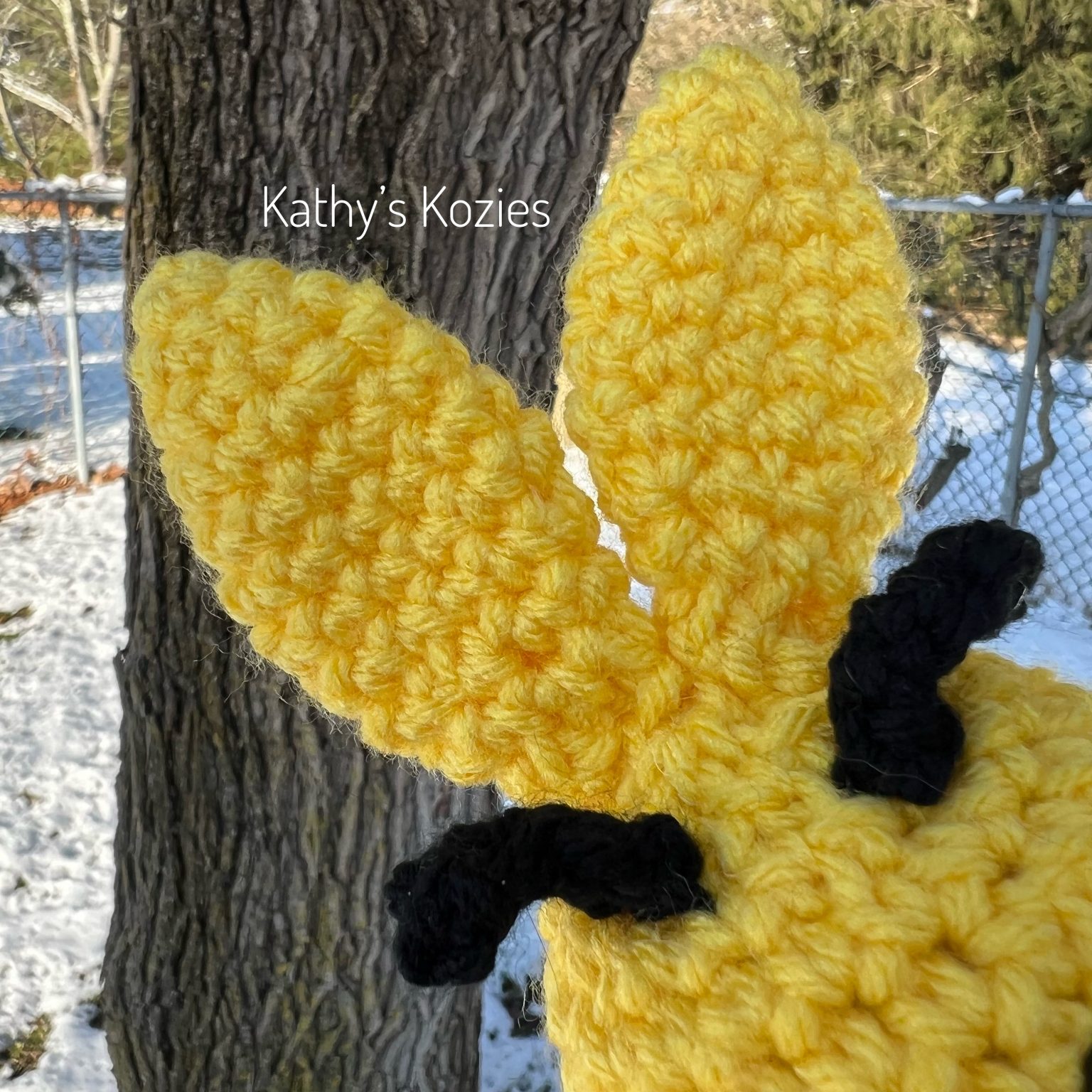 How to Crochet Bee Bunny with the Egg Bunny Pattern - Kathy's Kozies